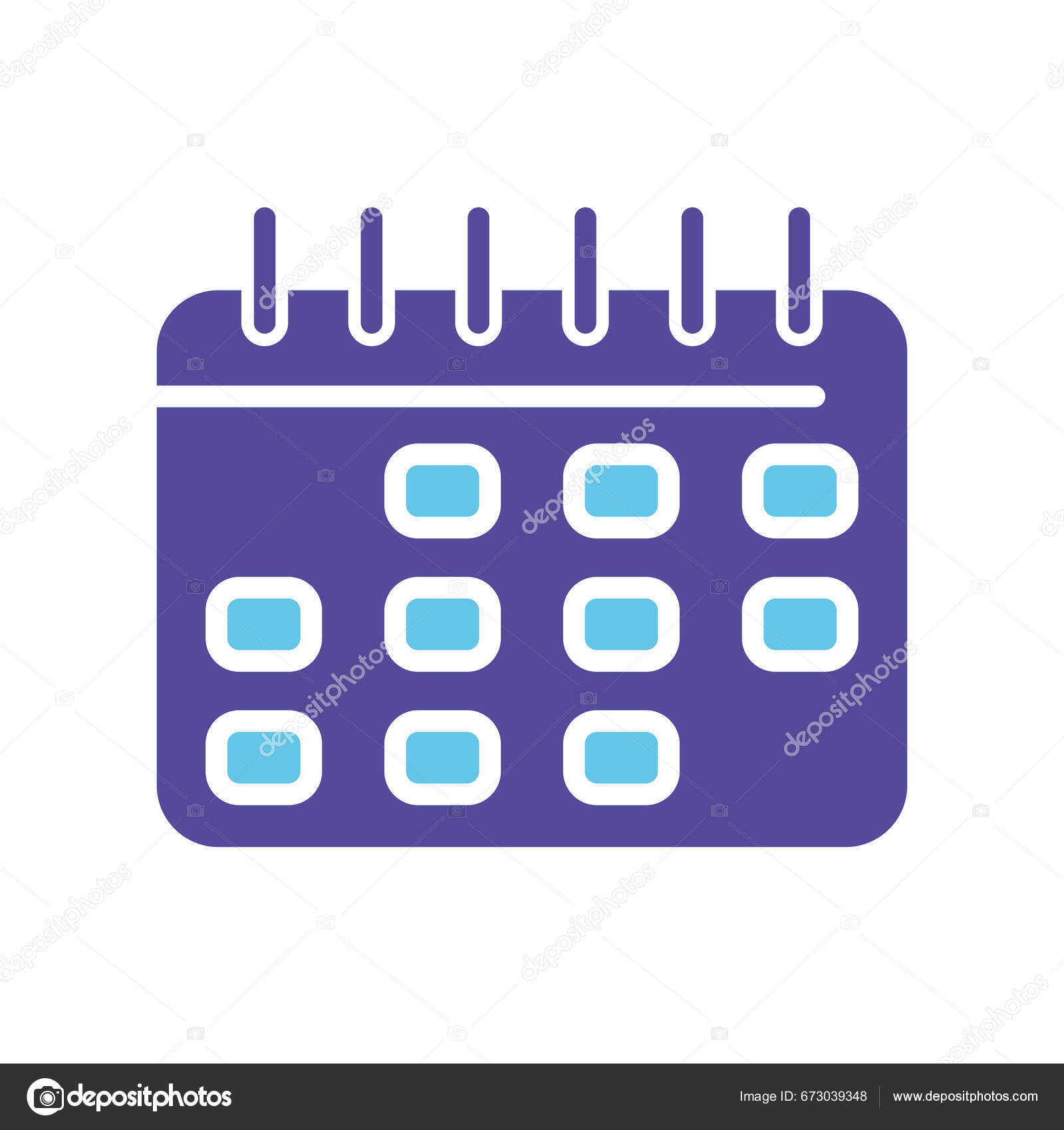 Calendar Line Icon Day Week Organizer Planning Month Year Schedule ...