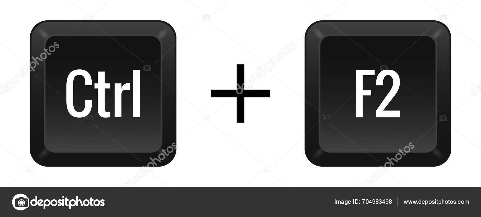 Ctrl Key Combination Keyboard Control Computer Shortcut Laptop ...