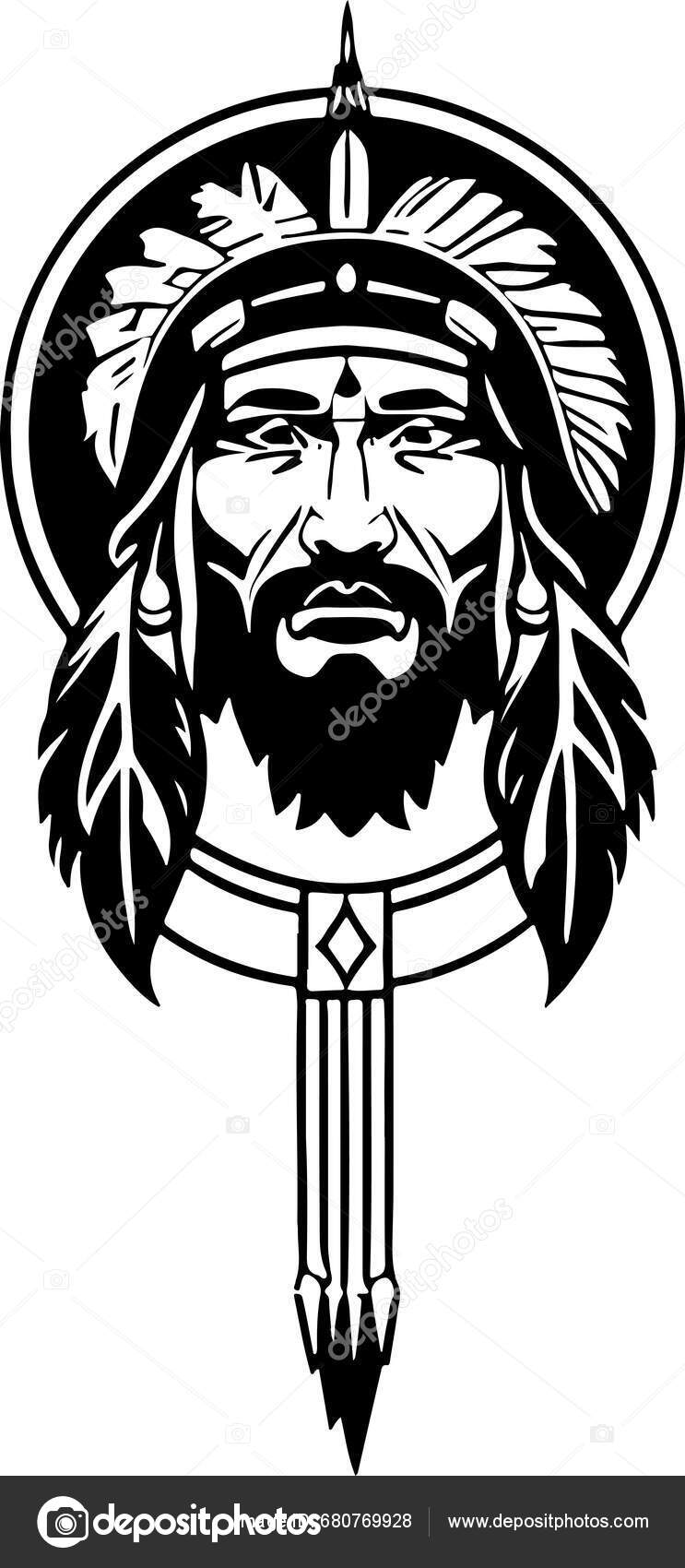 Beautiful Lovely Vector Art Native Indians Draw Vector Illustration ... Beautiful Lovely Vector Art Native Indians Draw Vector Illustration ...