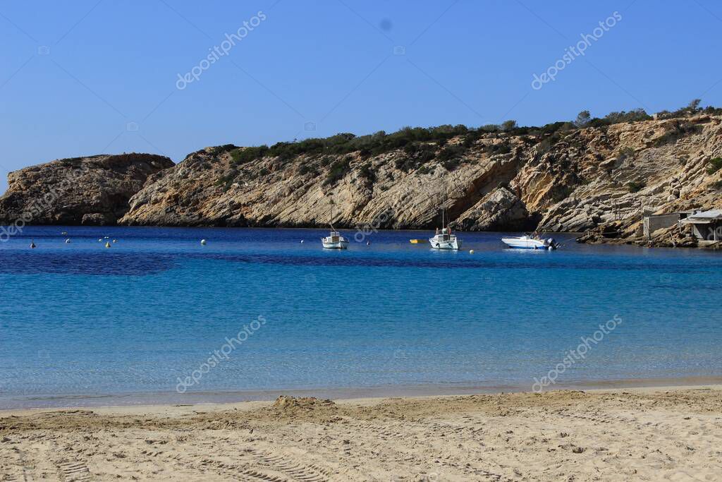 The beautiful colored lagoons of the Balearic Islands. Some of the most ...