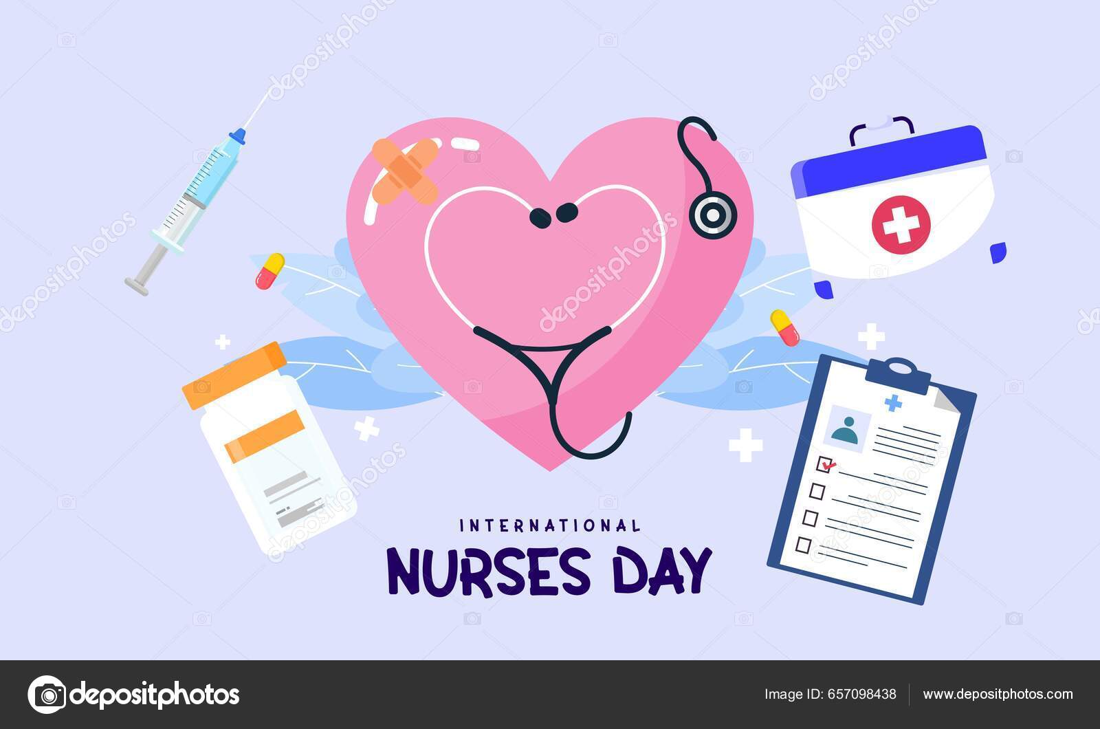 International Nurses Day Background Stock Vector by ©deemka_studio ...
