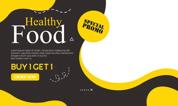 Promoción Producto Alimenticio Social Media Post Design Template Vector de stock por ©deemka ...