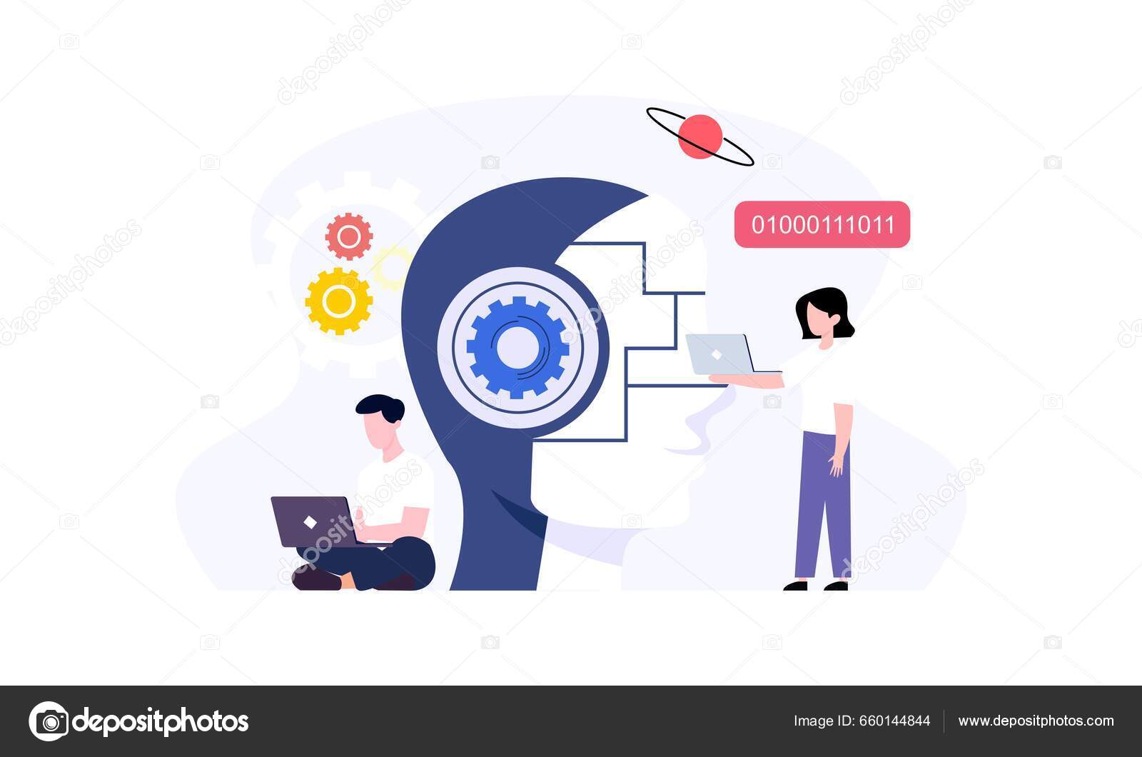 Artificial Intelligence Concept Vector Illustration Stock Vector by ... Artificial Intelligence Concept Vector Illustration Stock Vector by ...