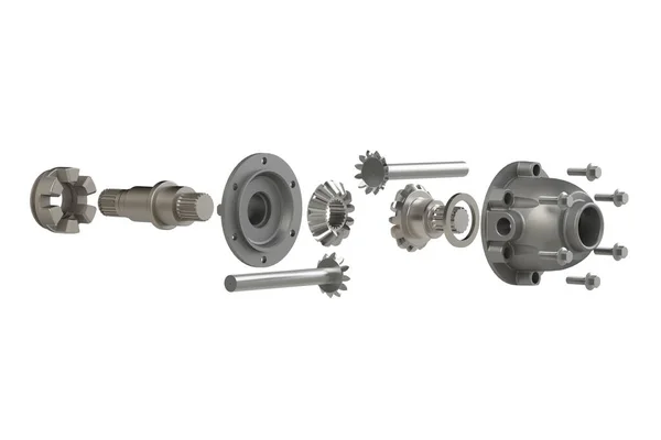 Car Starter Alternator Exploded View Rendering Isolated White Background Stock Photo by ©BVNIMA ...