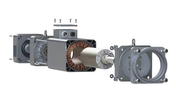 Car Starter Alternator Exploded View Rendering Isolated White Background Stock Photo by ©BVNIMA ...