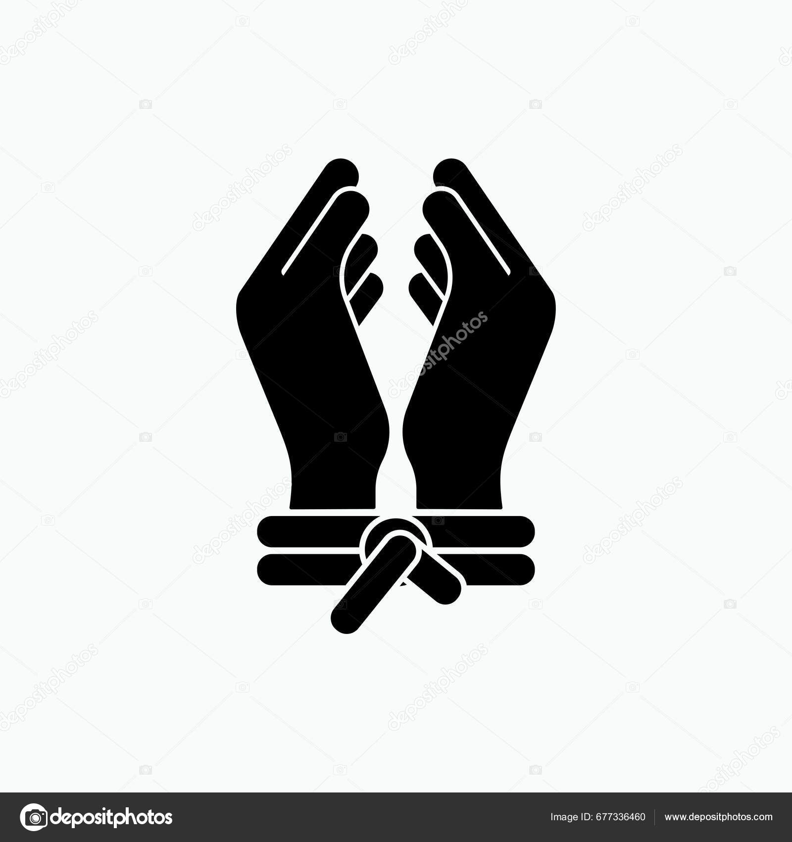 Basic Rgbkidnaping Icon Abduction Sign Arrested Criminal Symbol Vector ...
