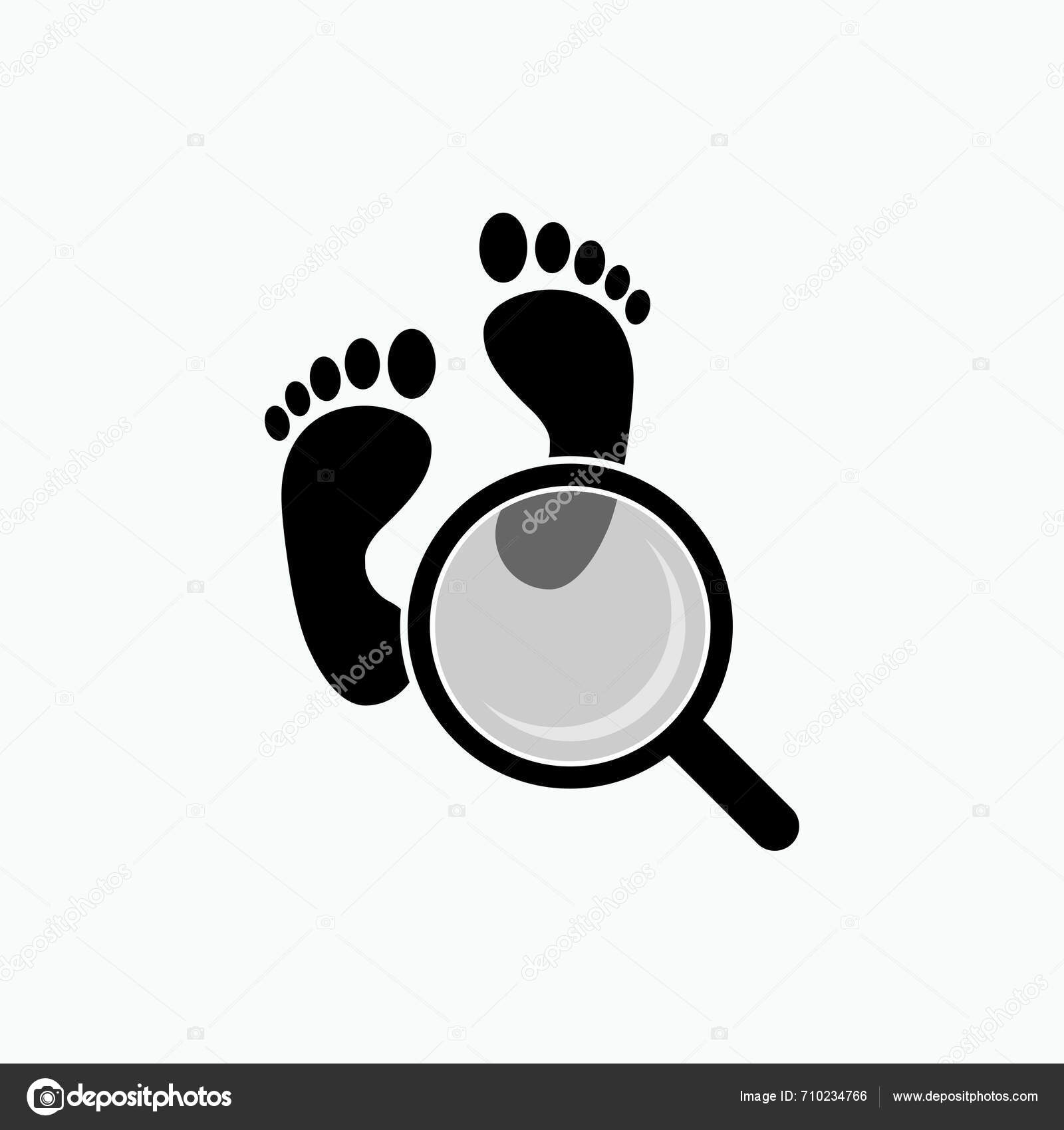Trace Icon Footprints Symbol Vector Stock Vector by ©davidalbertus85 ...