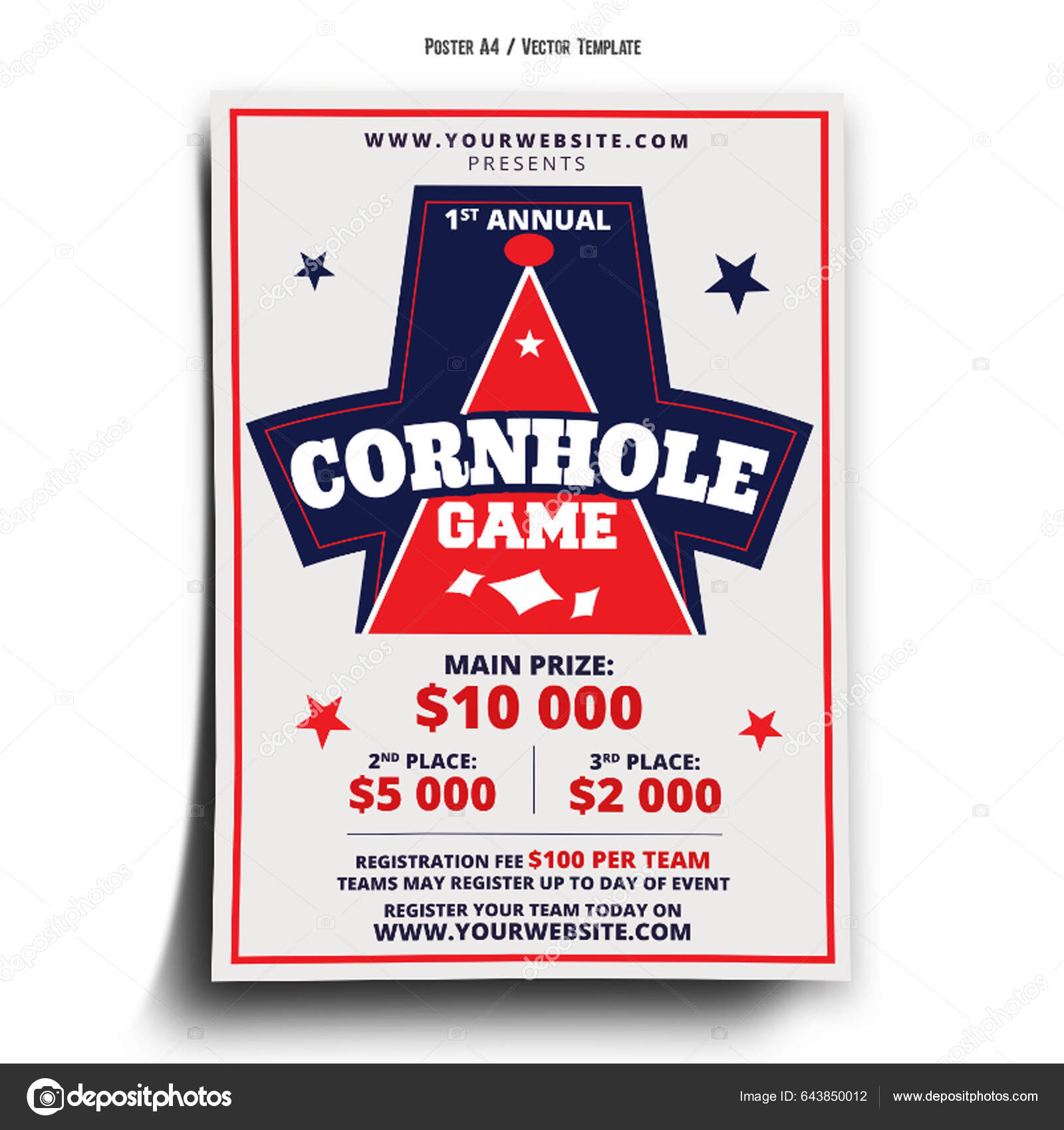 Modelo Pôster Evento Cornhole Game imagem vetorial de psdmarket.net ...