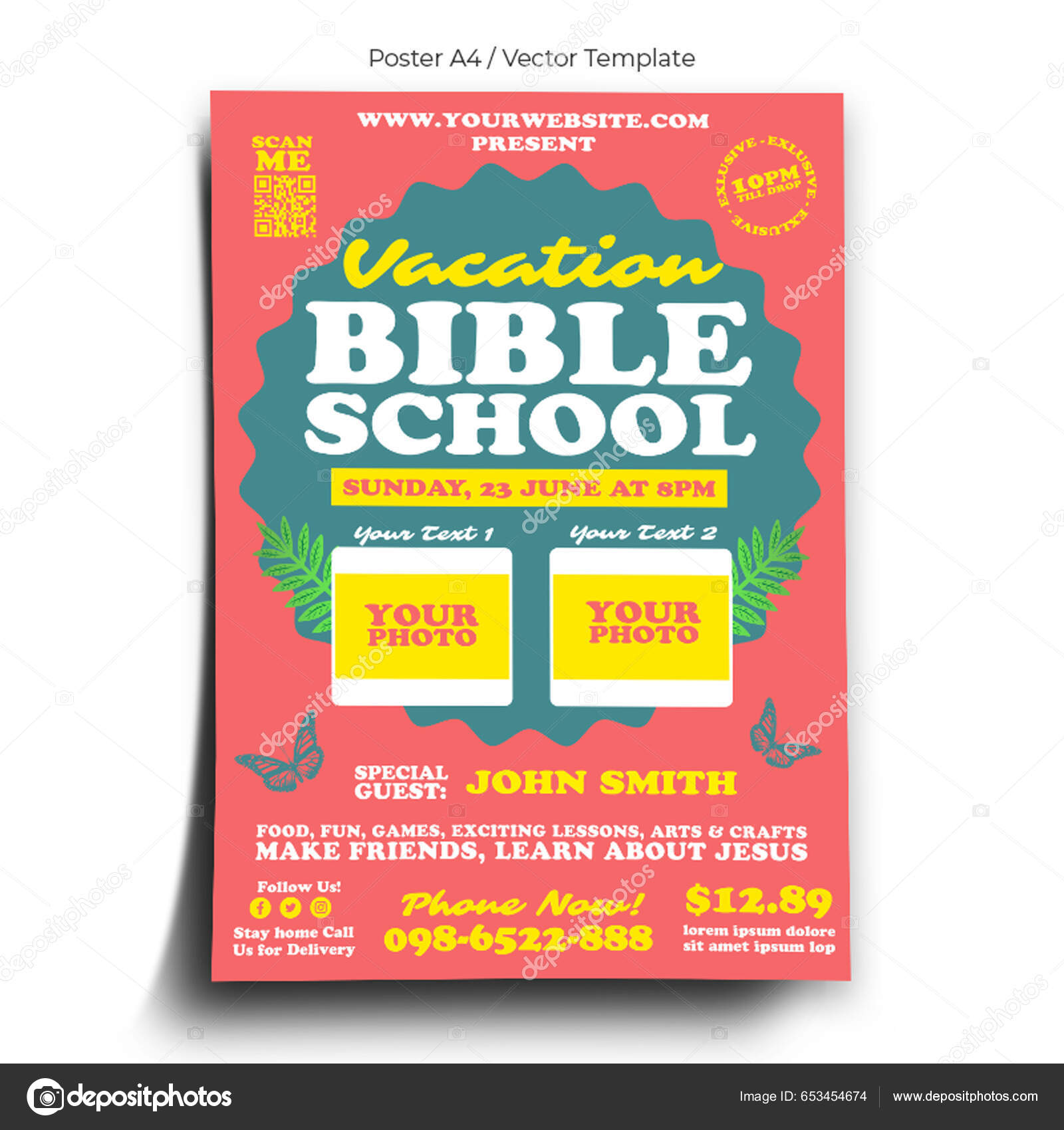 Vacation Bible School Flyer Background Vacation Bible School Flyer