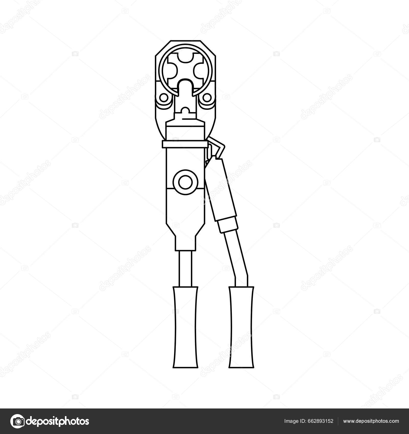 Illustration Manual Hydraulic Crimping Tool Stock Vector by ©Yuwaii ...