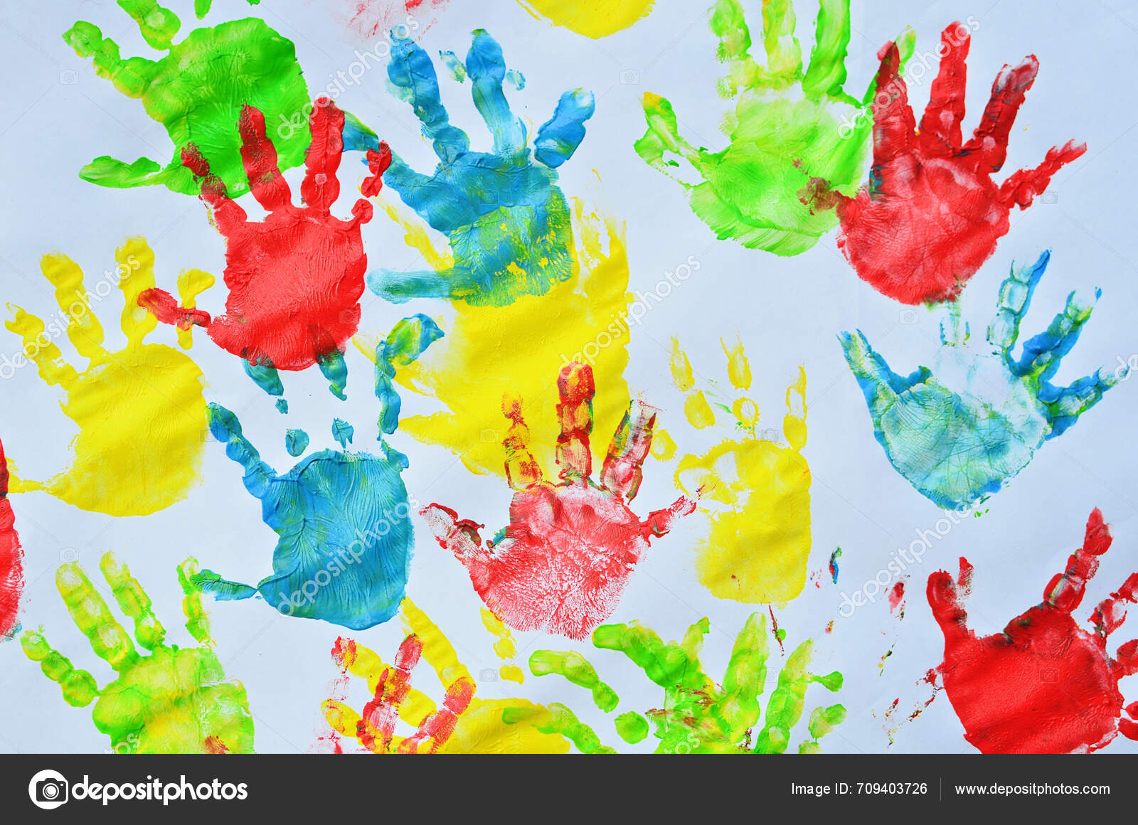 Diffrent Colour Little Hands Lesson Nursey School Play Creativity Fun ...