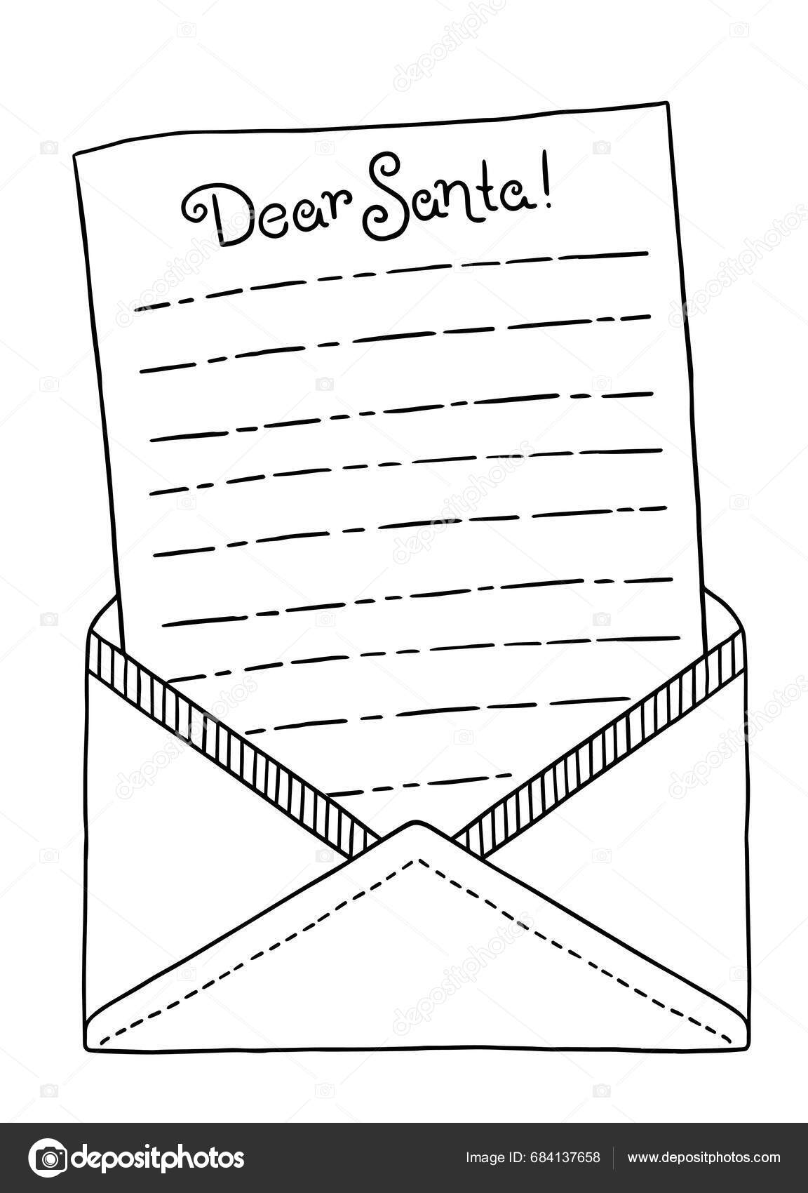 Christmas Letter Templates Black And White