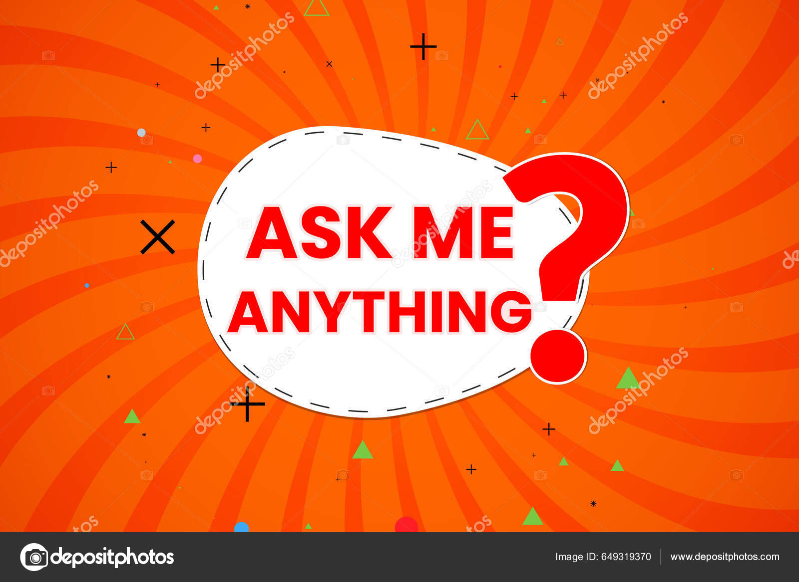 Ask Anything Question Mark Symbol Stock Vector by ©designbee2022@gmail ...