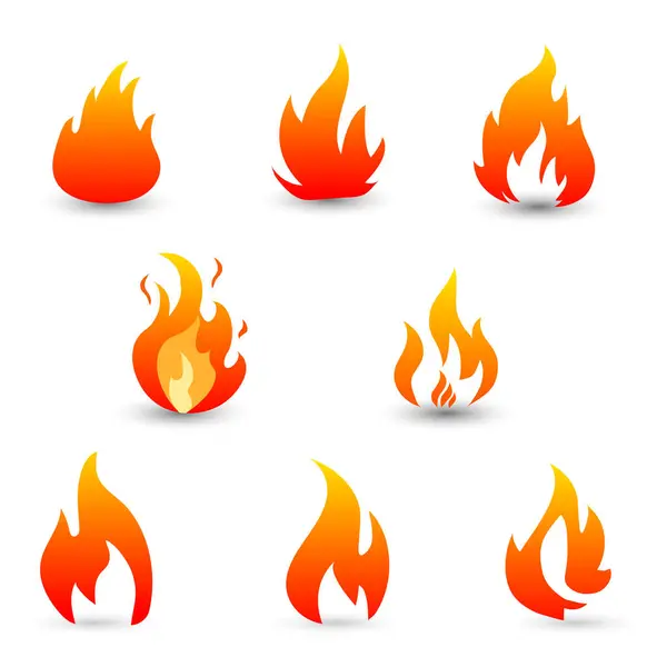 Raging fire Vector Images | Depositphotos