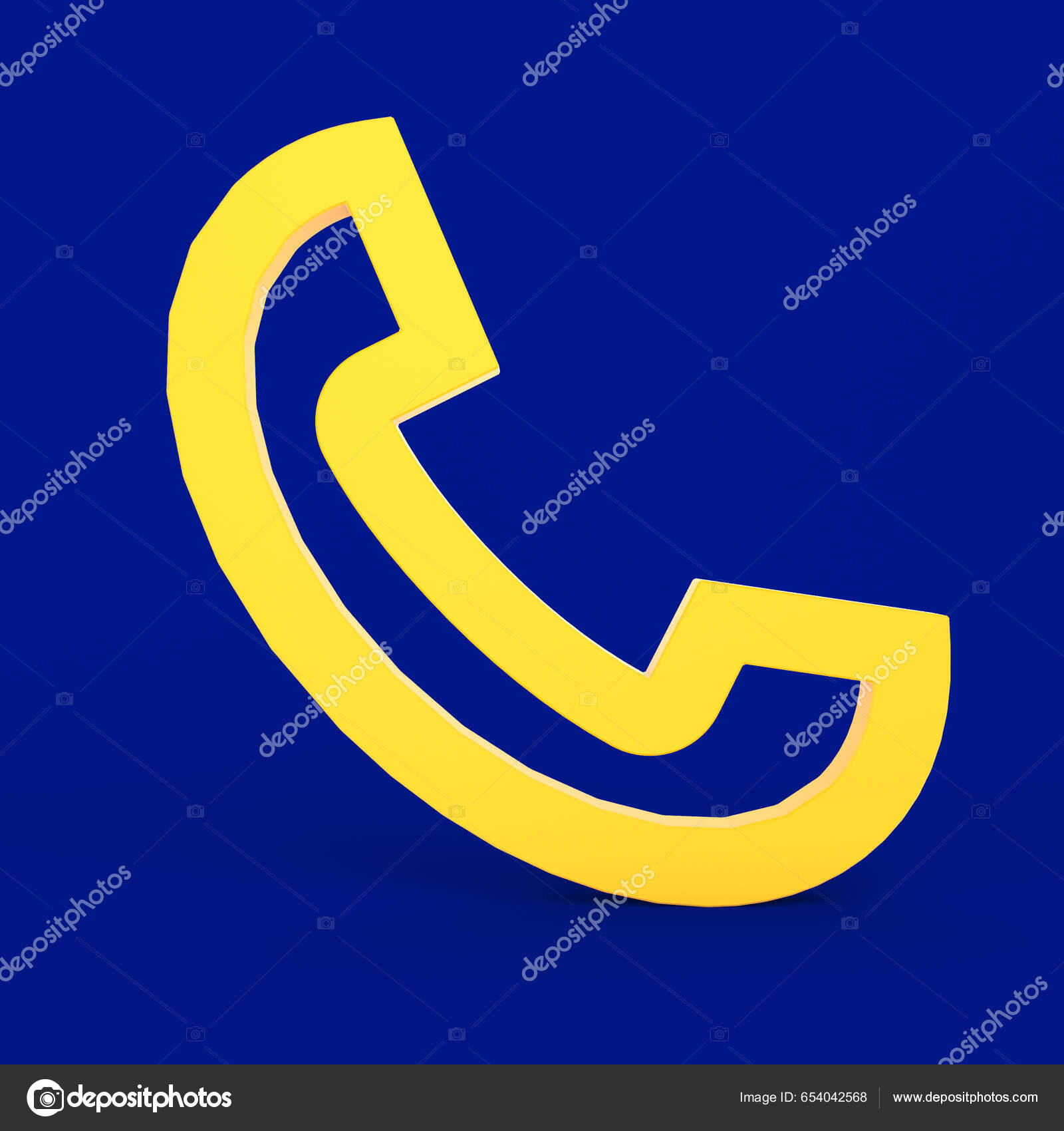 Phone Icon Front Side — Stock Photo © QalebStudio #654042568