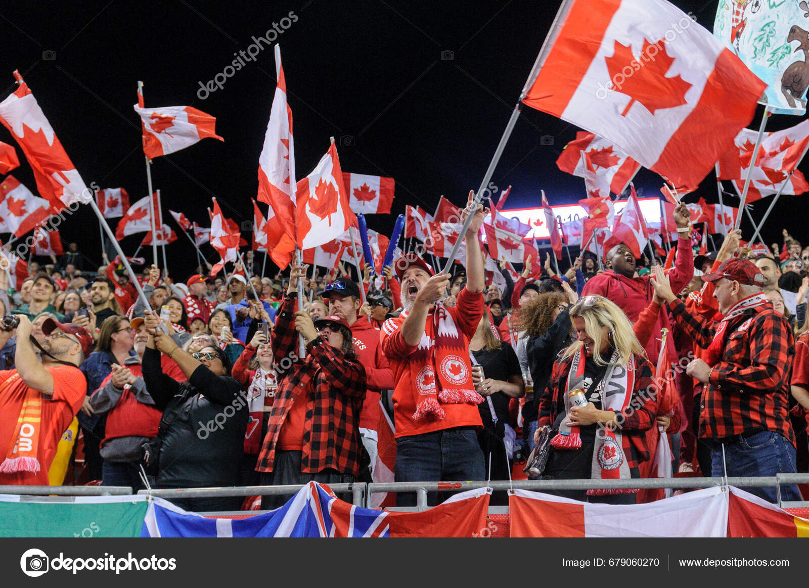 Toronto Canada September 2023 Canadian Fans Supporters 2023 Concacaf ...