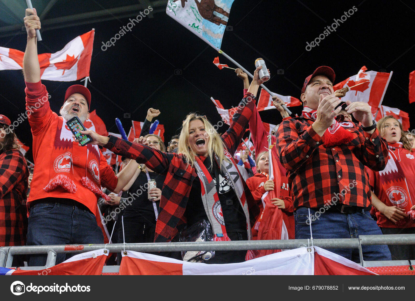 Toronto Canada September 2023 Canadian Fans Supporters 2023 Concacaf ...