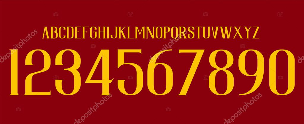 font vector team 2018 - 2019 kit sport style font. fuente estilo fútbol ...