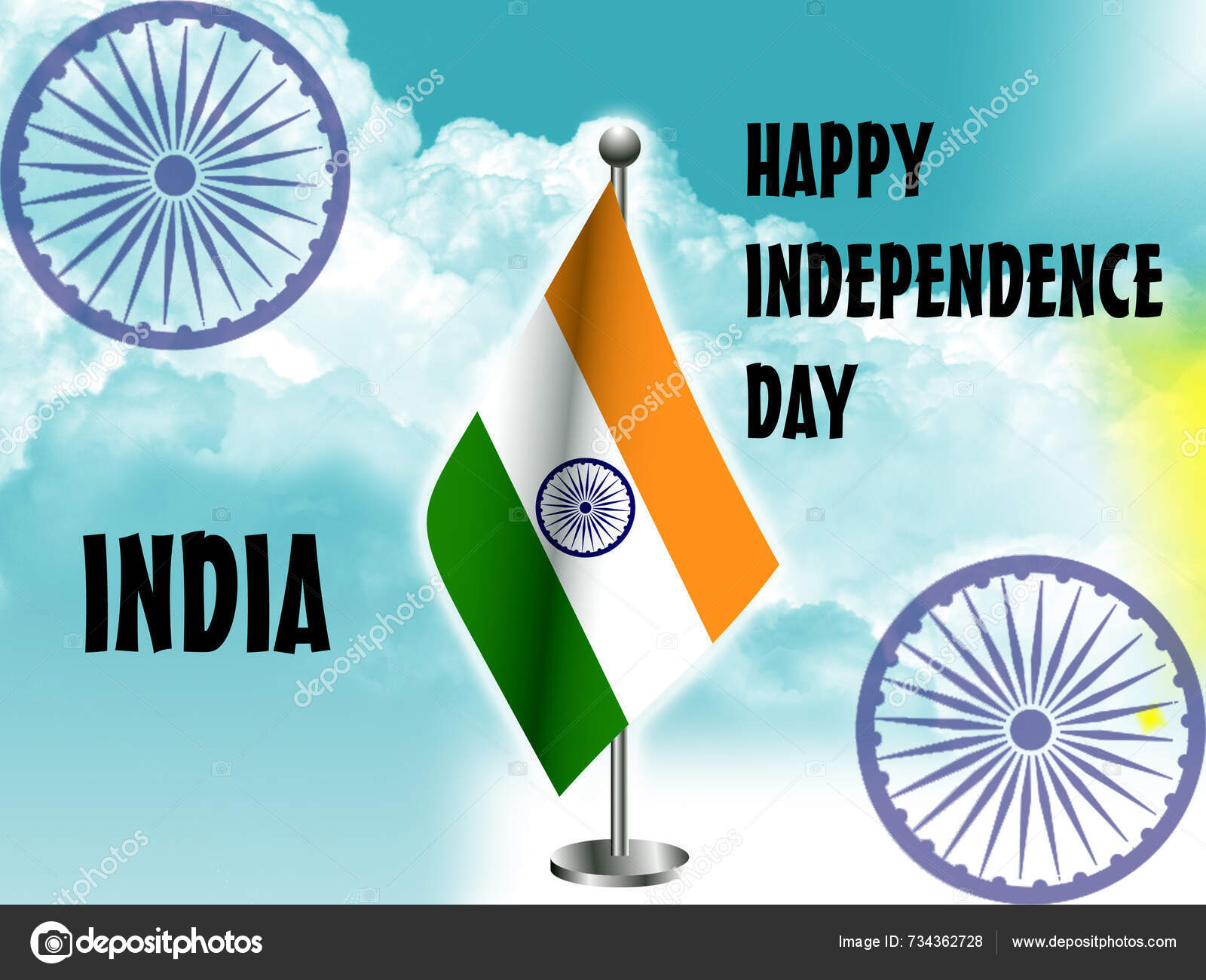 Design Independence India 2024 — Stock Photo © hombingjaya88.gmail.com ...