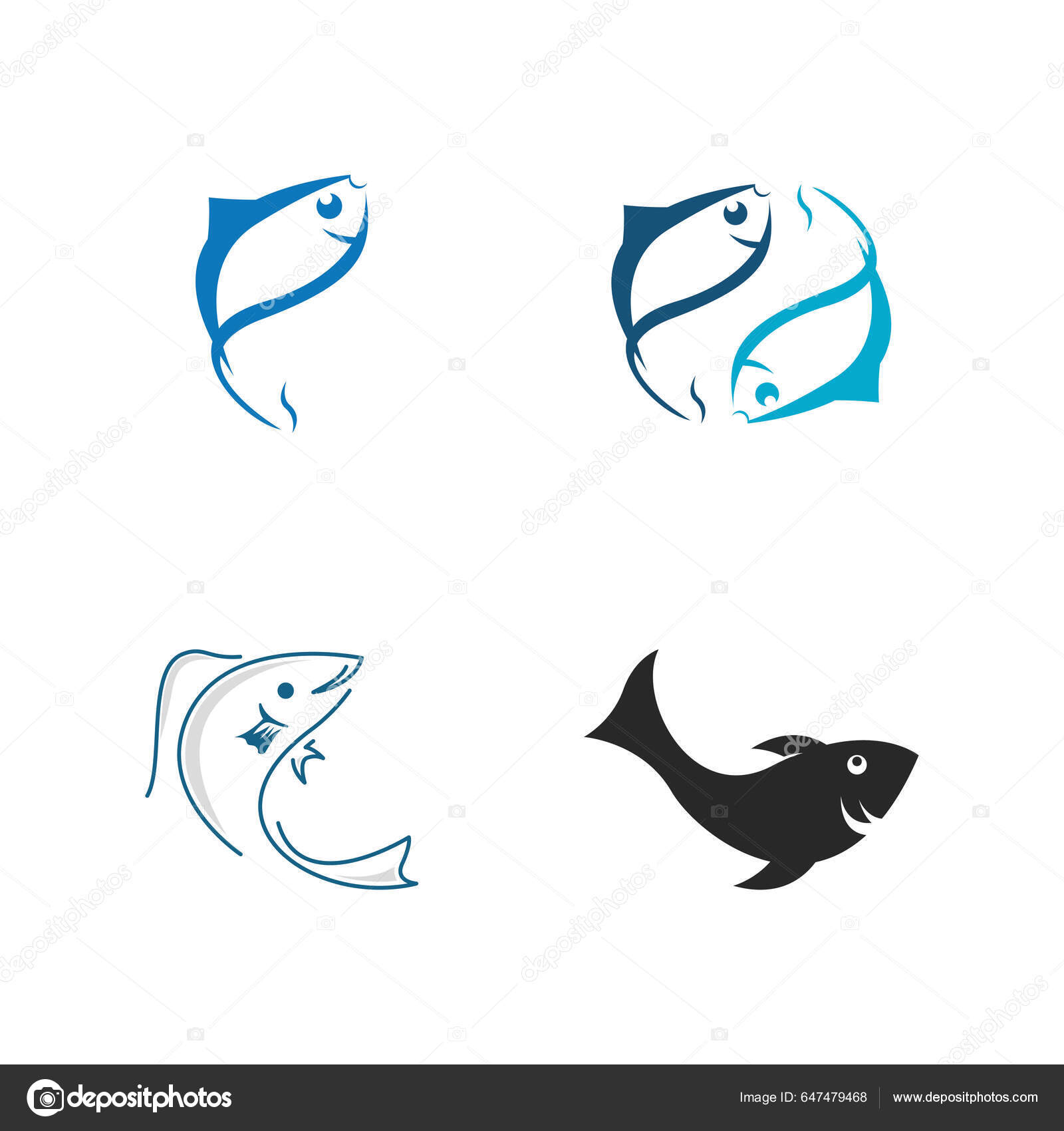 Kreatives Fisch Logo Design