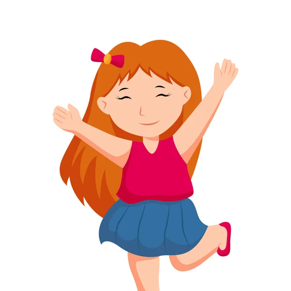 Happy Girl Cartoon