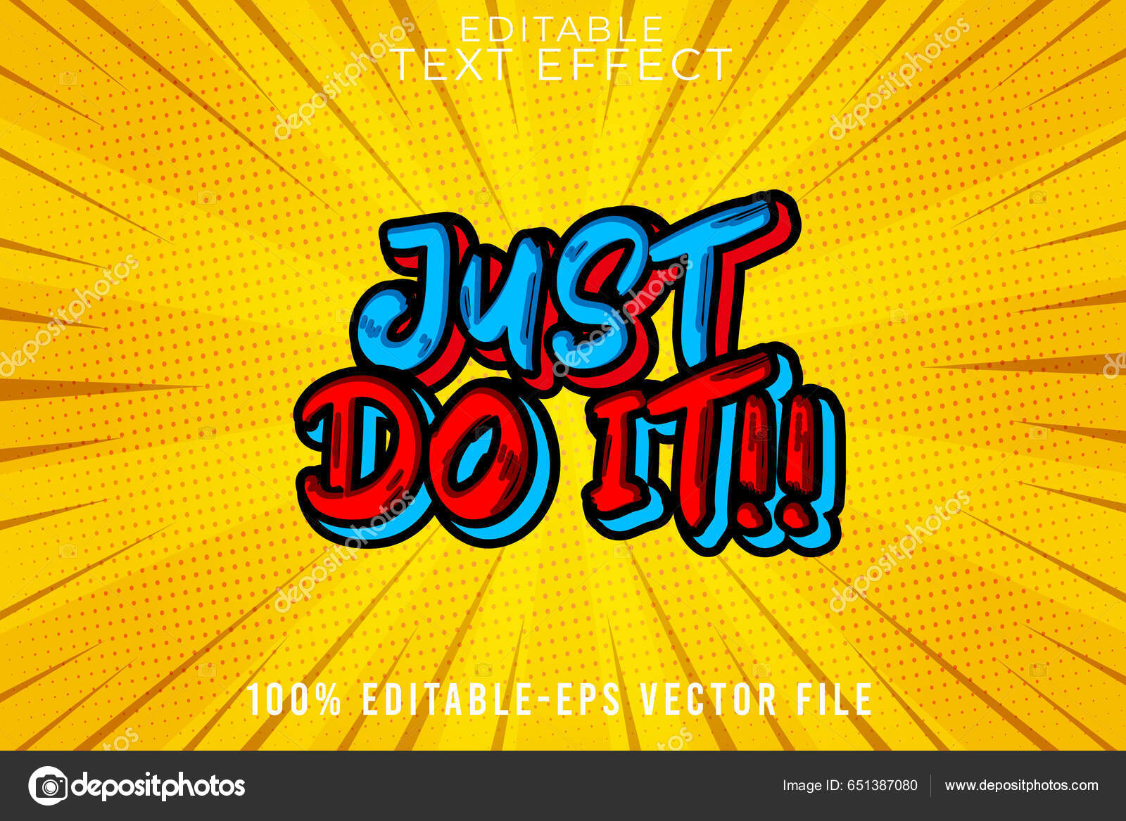 Editable Text Effect Just Cartoon Style Stock Vector by ©LISTIKANAH ...