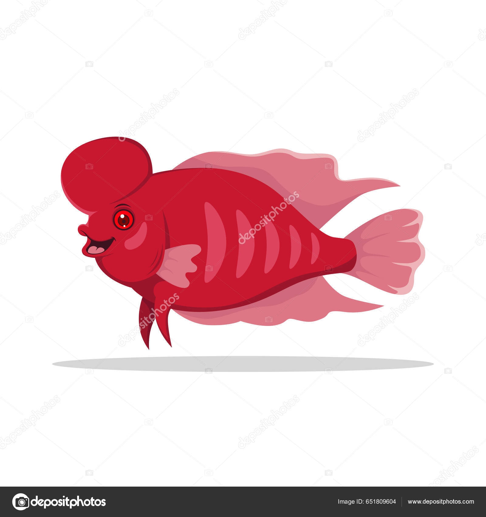 Louhan Fish Cartoon Vector Illustration Stock Vector by ©LISTIKANAH ...