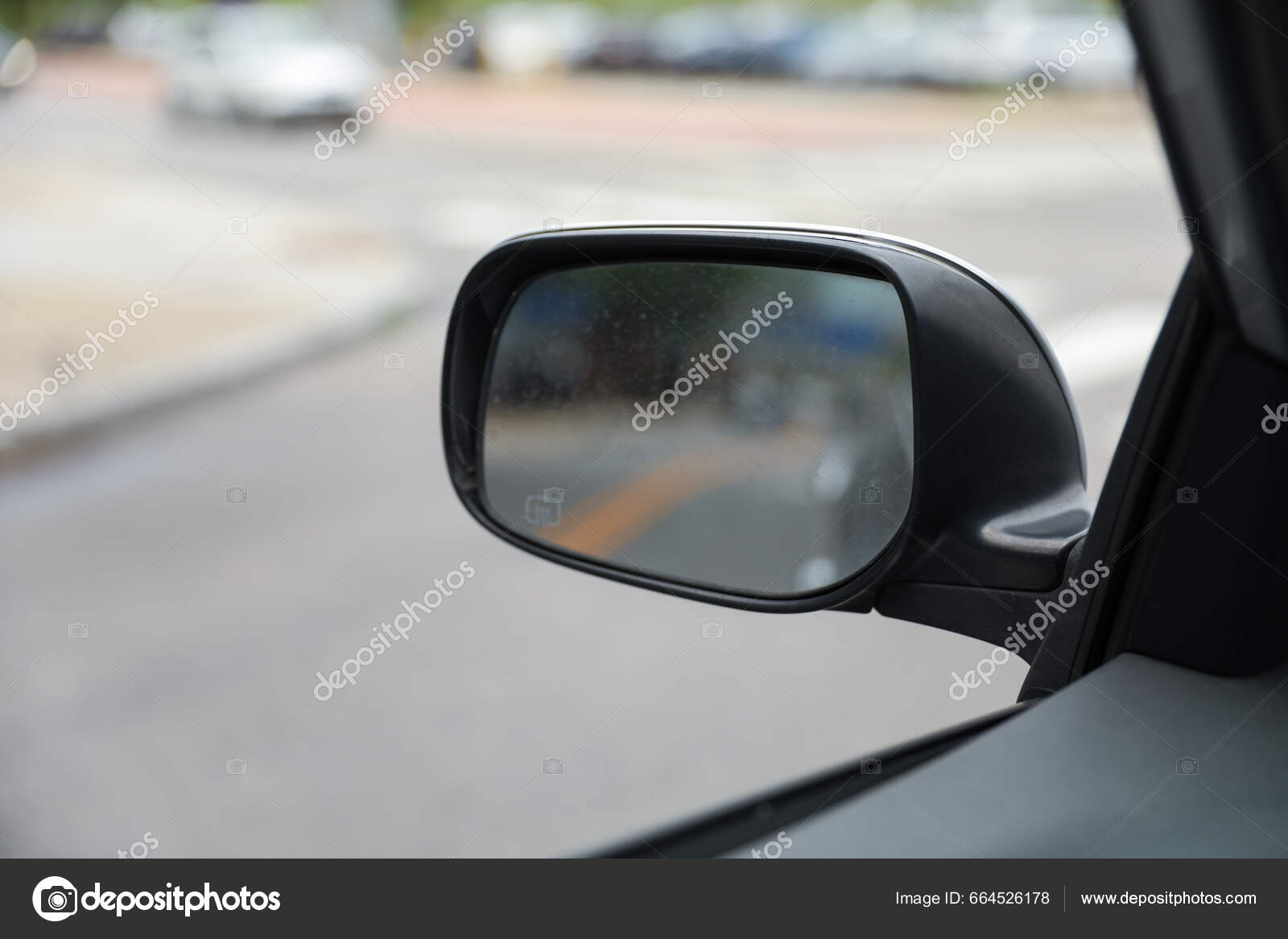 Car Mirror Reflects Both Practicality Introspection Symbolizing Self ...