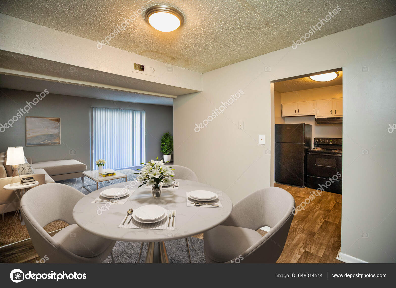Interior Modern Apartment Rendering Design — Stock Photo © 52Photo ...