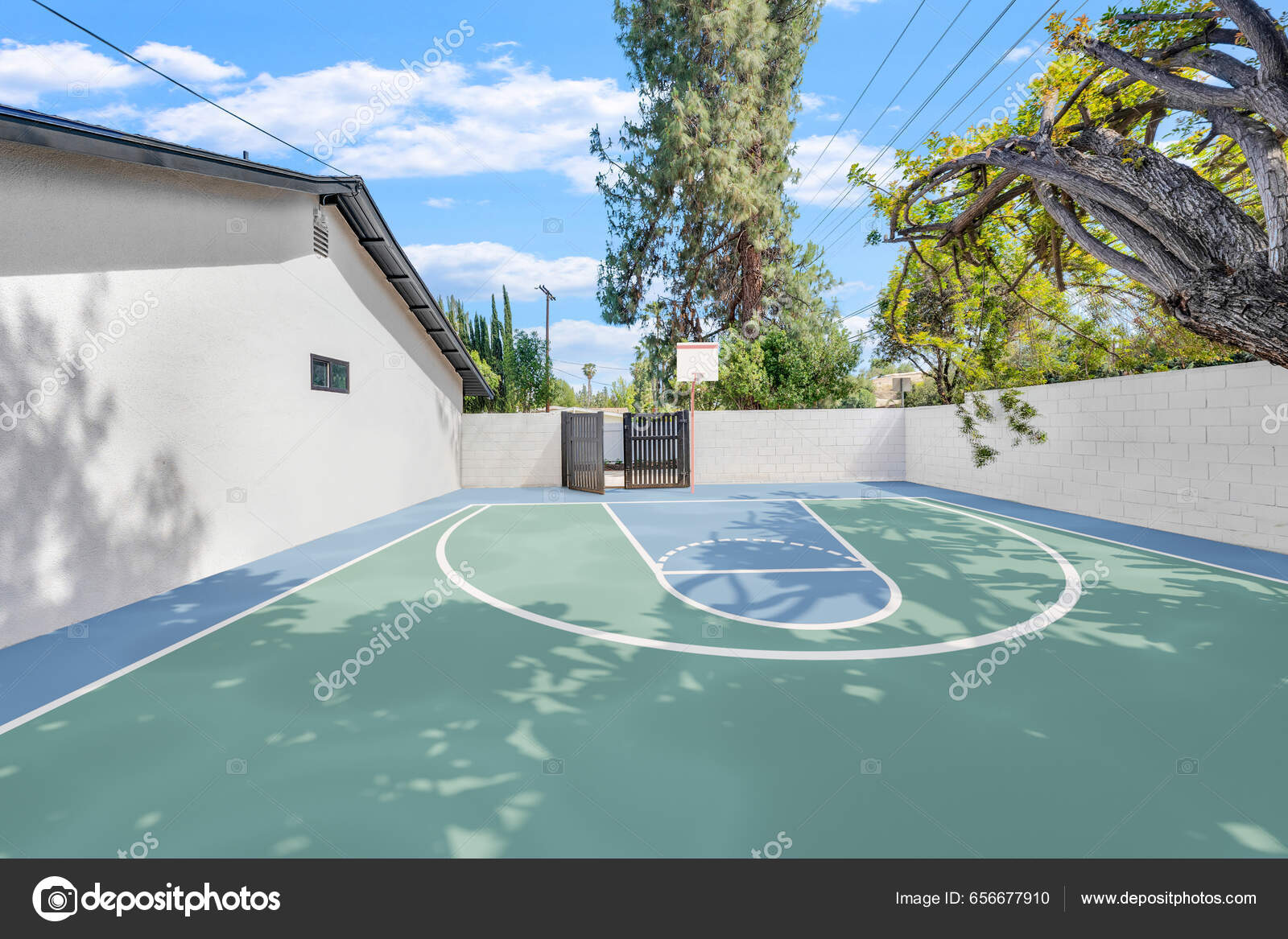 Empty Modern Play Yard Rendering — Stock Photo © 52Photo #656677910