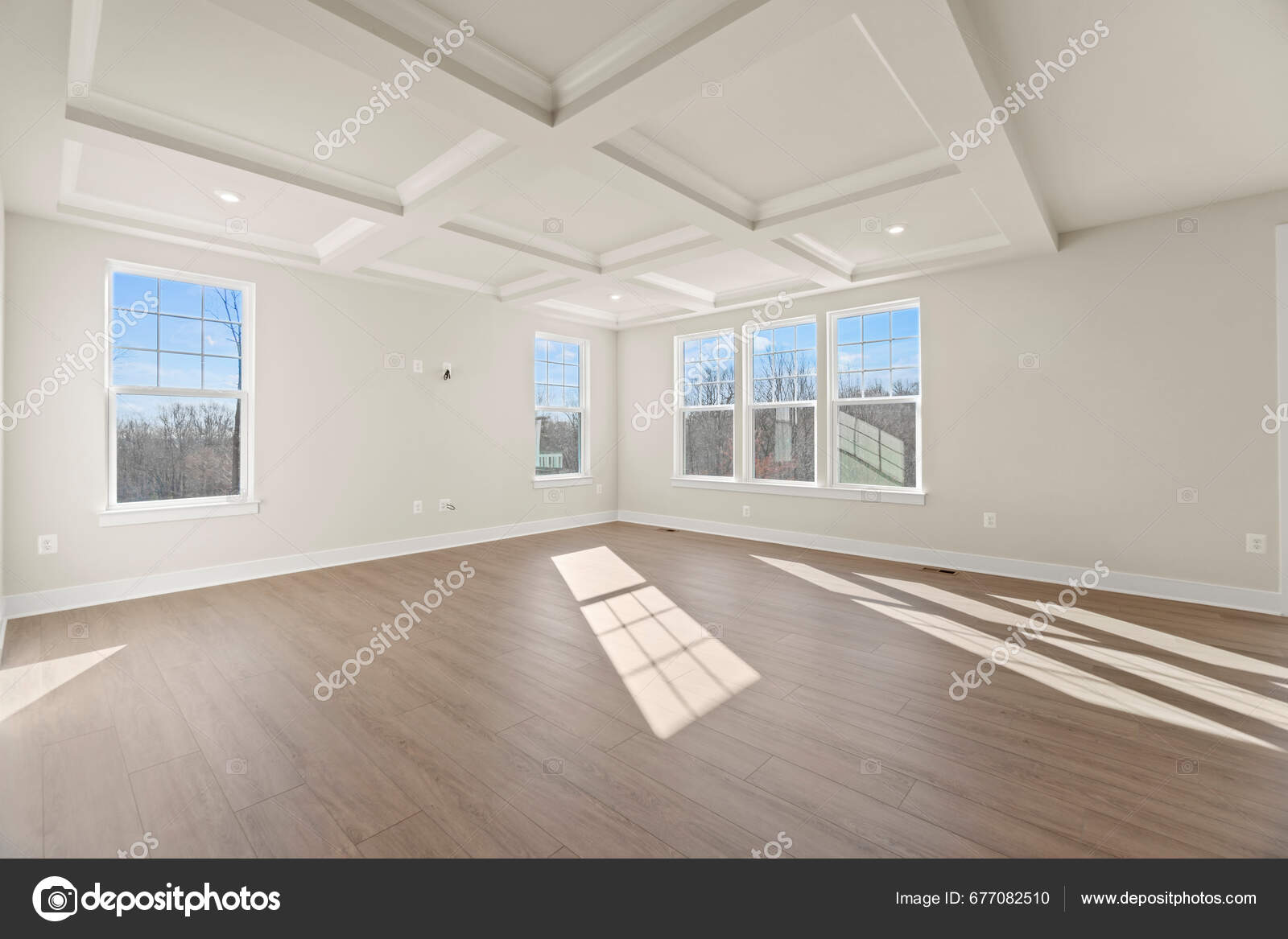 Empty Room Interior Design Rendering Stock Photo by ©52Photo 677082510