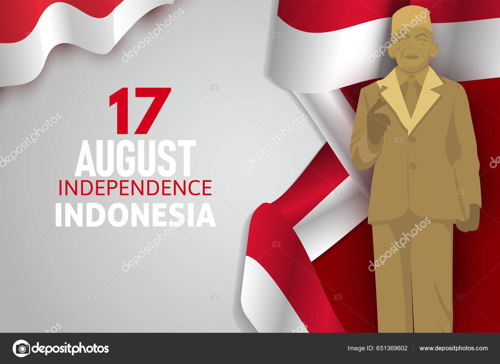 Indonesia Independence Day Background Flag Stock Vector by ©ROSYIDIN ...