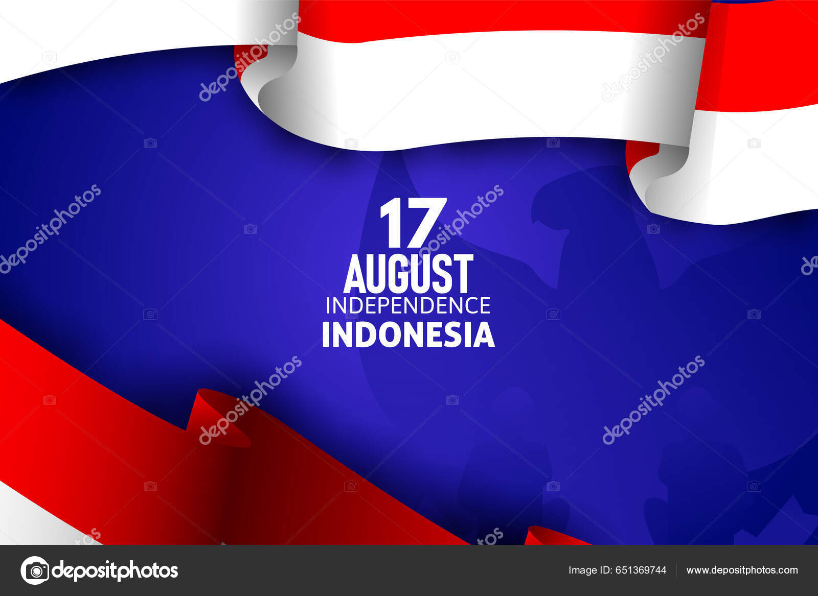 Indonesia Independence Day Background Flag Stock Vector by ©ROSYIDIN ...