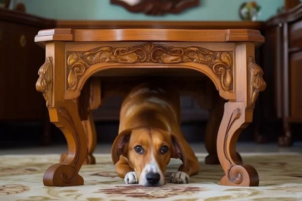 Dog Under The Table