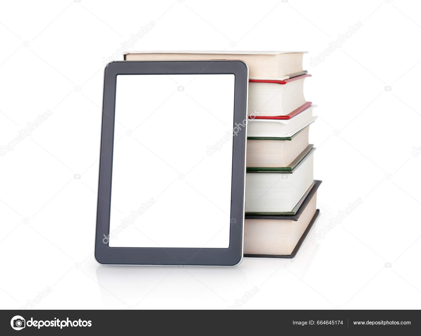 Book Blank Display Stack Paper Books Isolated White Background ...