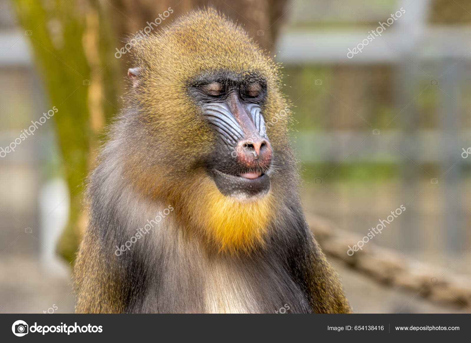 Blue Faced Baboon