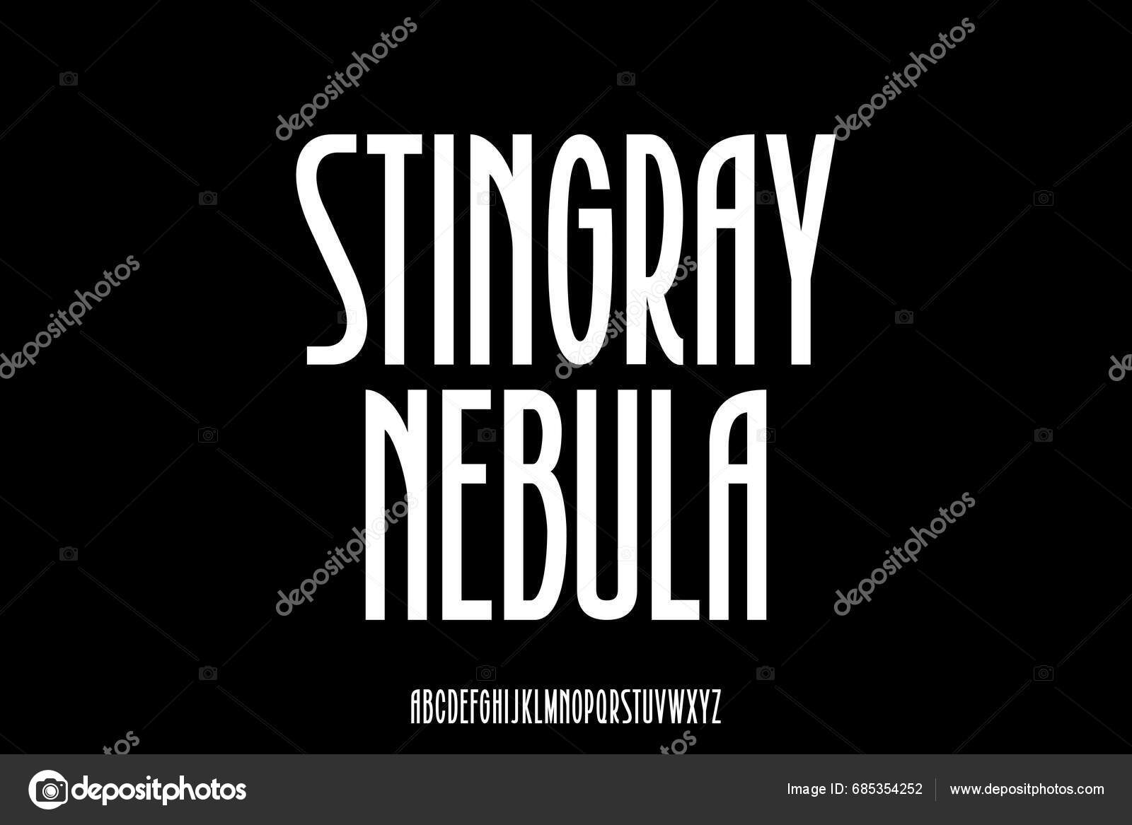 Modern Condensed Retro Style Alphabet Display Font Vector Unique ... Modern Condensed Retro Style Alphabet Display Font Vector Unique ...