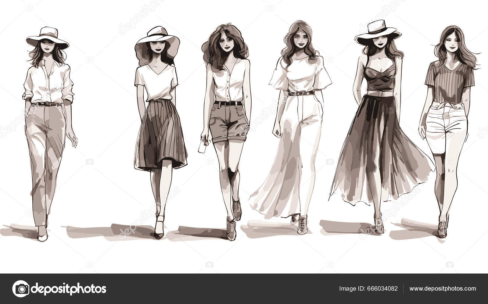 Fashion Model Vector