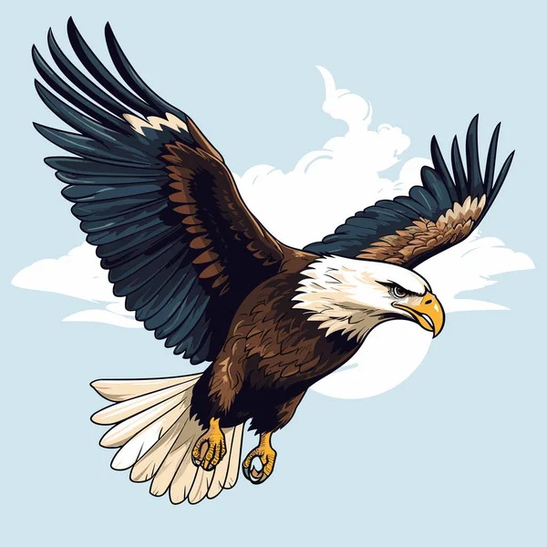 Eagle Soaring Drawing