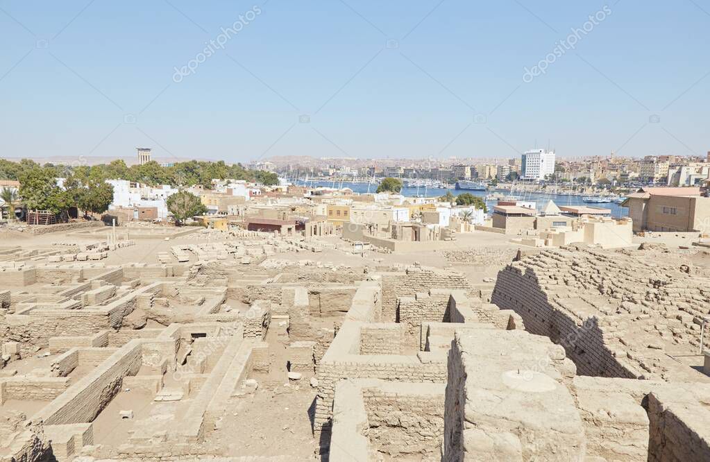 The Elephantine Island Archaeological Site, Home to an Ancient Khnum ...