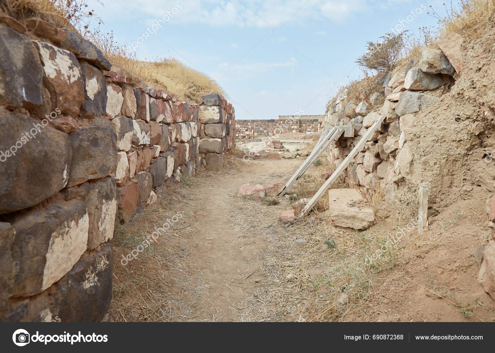 Founded 782 King Argishti Erebuni Fortress Important Outpost Kingdom Urartu Stock Photo by ...