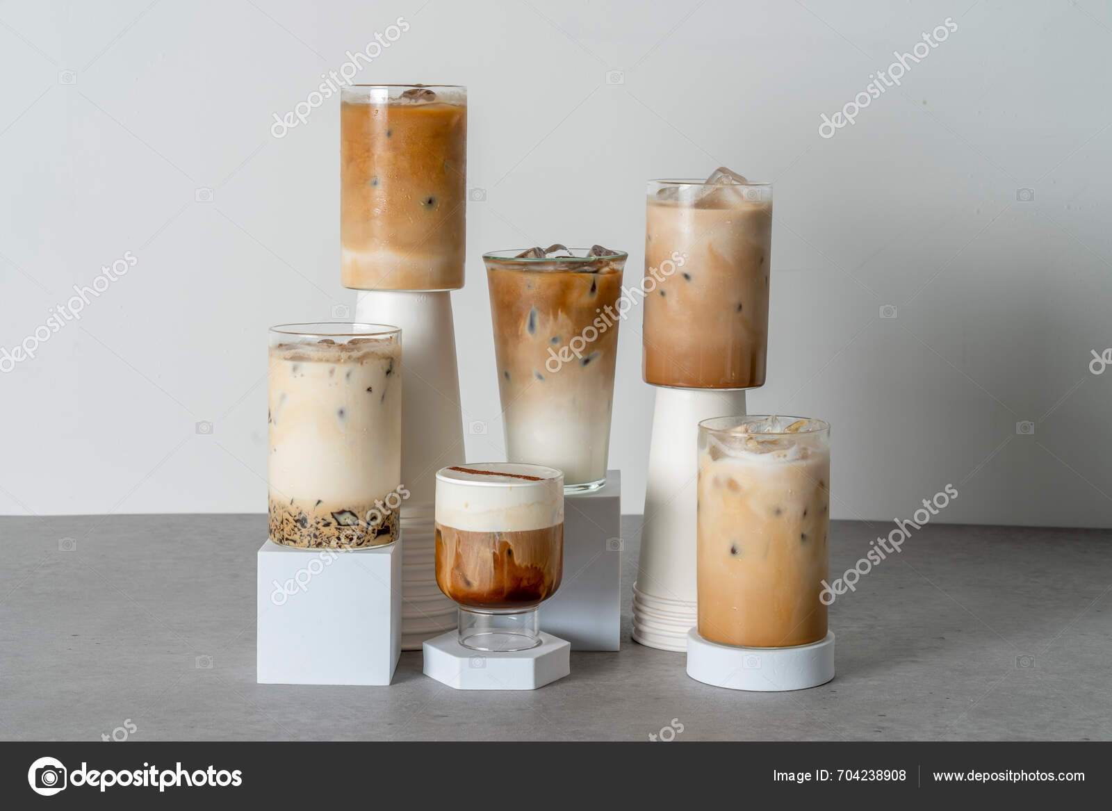 Coffee Einstein Cold Buru Latte Sweet Potato Latte Latte — Stock Photo ...