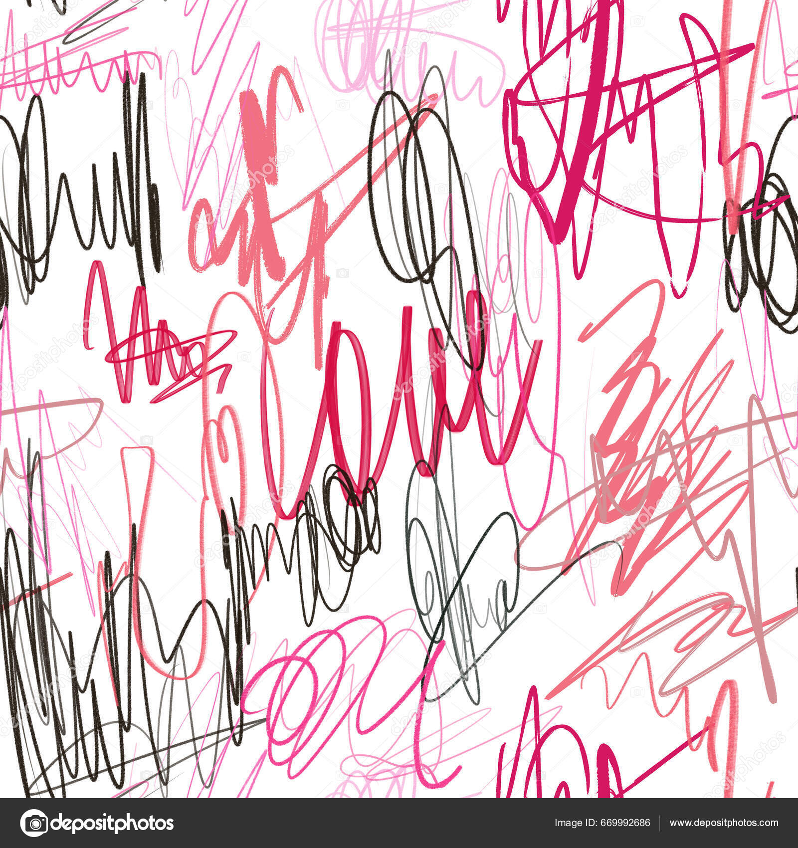 Tagging Graffiti On Paper