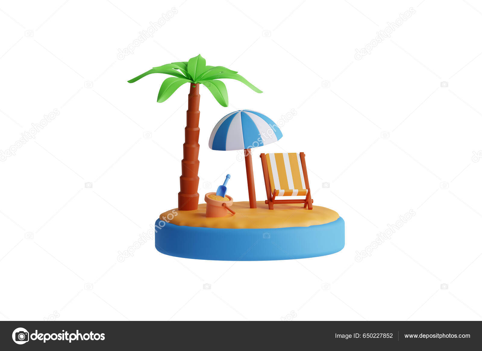 Rendering Beach Illustration — Stock Photo © eklip.studio #650227852