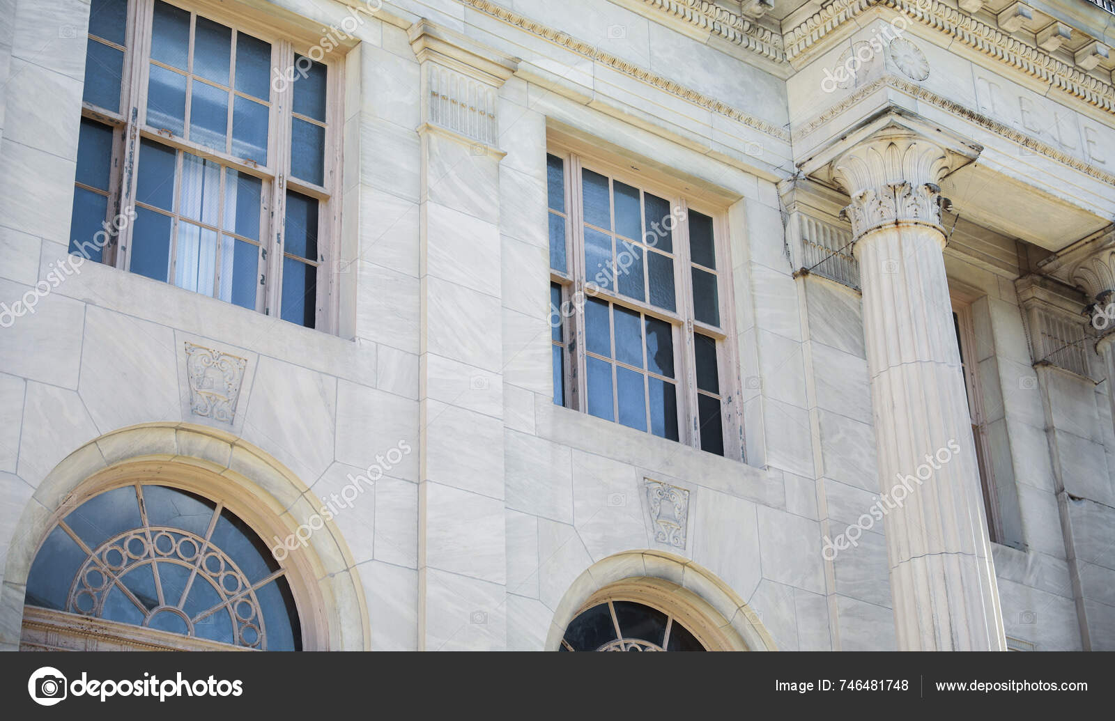 Facade Building Windows White Brick Wall — Stock Photo © isaaclee1112 ...