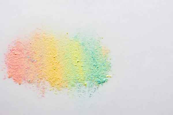 colorful powder powder on white background - Stock Image - Everypixel