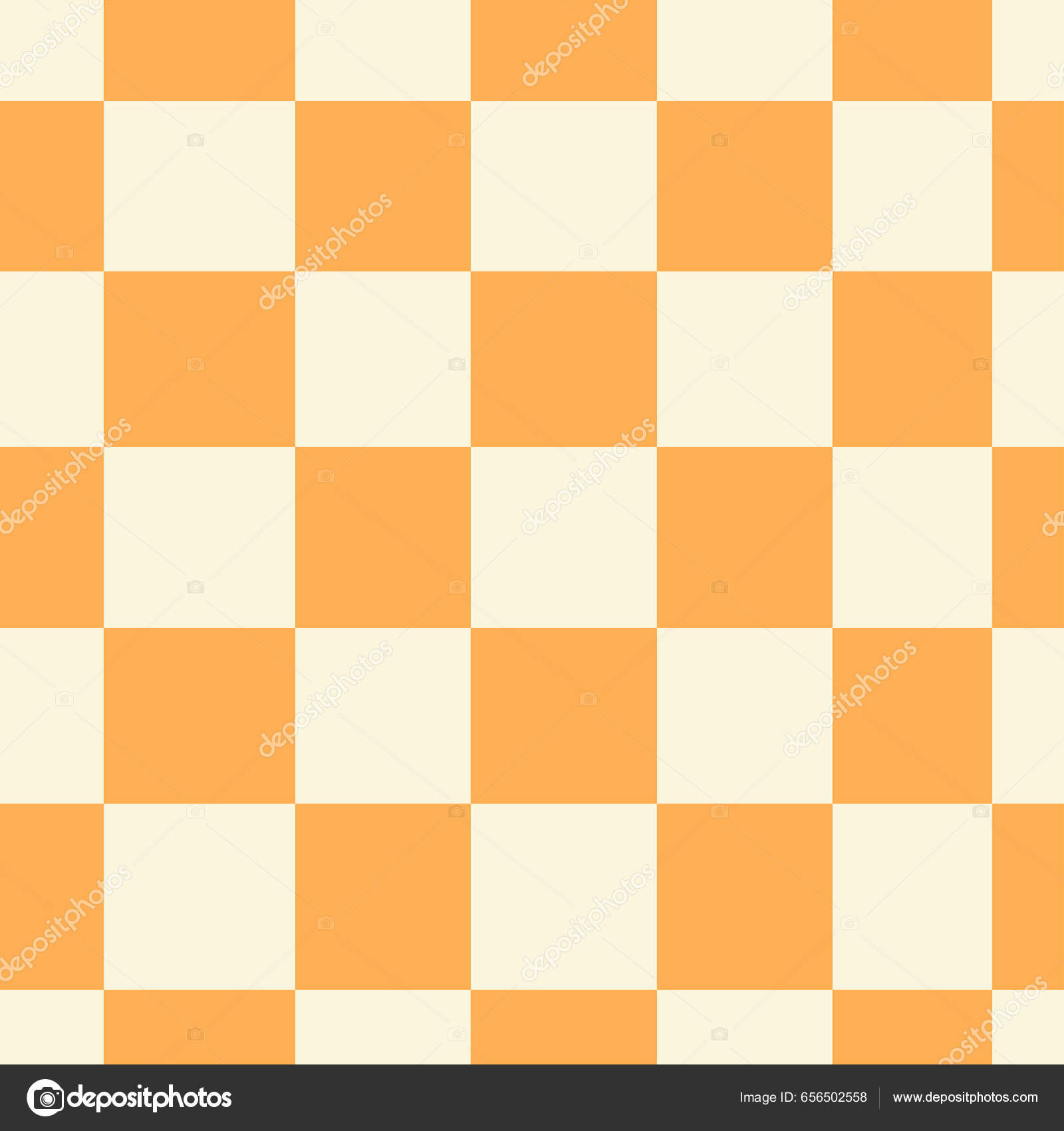 Patrón Cuadros Naranja Blanco Papel Pintado Vectorial Vector de stock ...