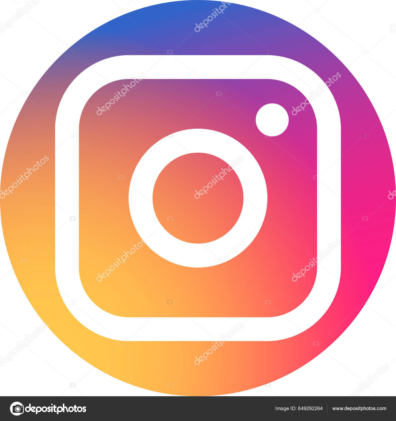 Instagram标志 透明背景下的现实社交媒体图标标识 图库矢量图©khizar786 649292264