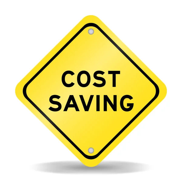 Ribbon Label Banner Word Cost Reduction Red Color White Background ...