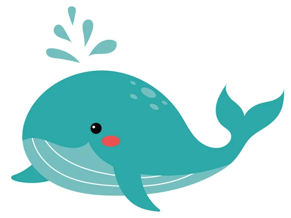Cute Baby Cartoon Whale